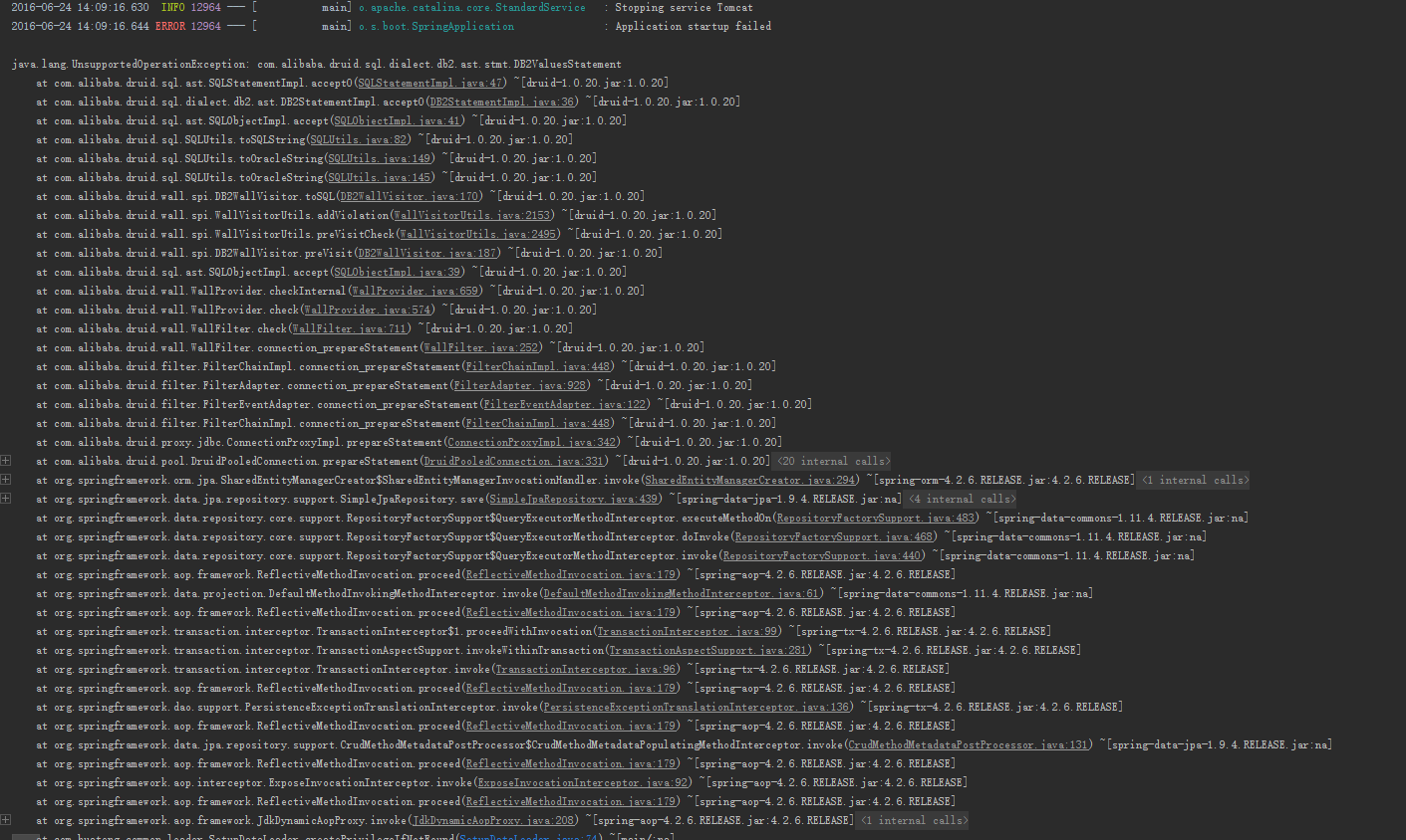 Spring Boot DB2数据库无法创建序列 · Issue #1308 · alibaba/druid · GitHub